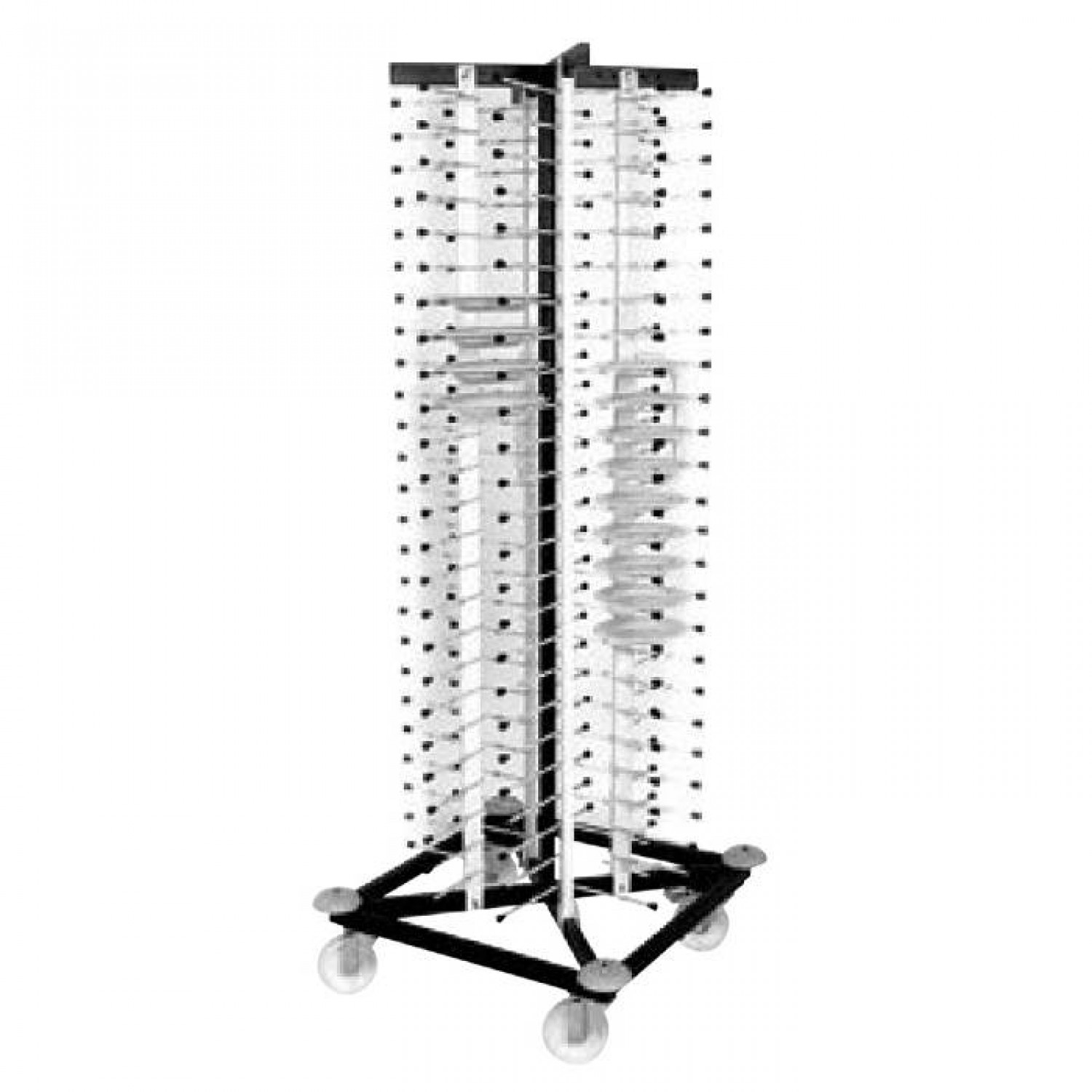 ΤΡΟΛΕΙ ΜΕΤΑΦΟΡΑΣ ΠΙΑΤΩΝ 100 ΘΕΣΕΩΝ 70x70x185hcm - Exoplismos LX